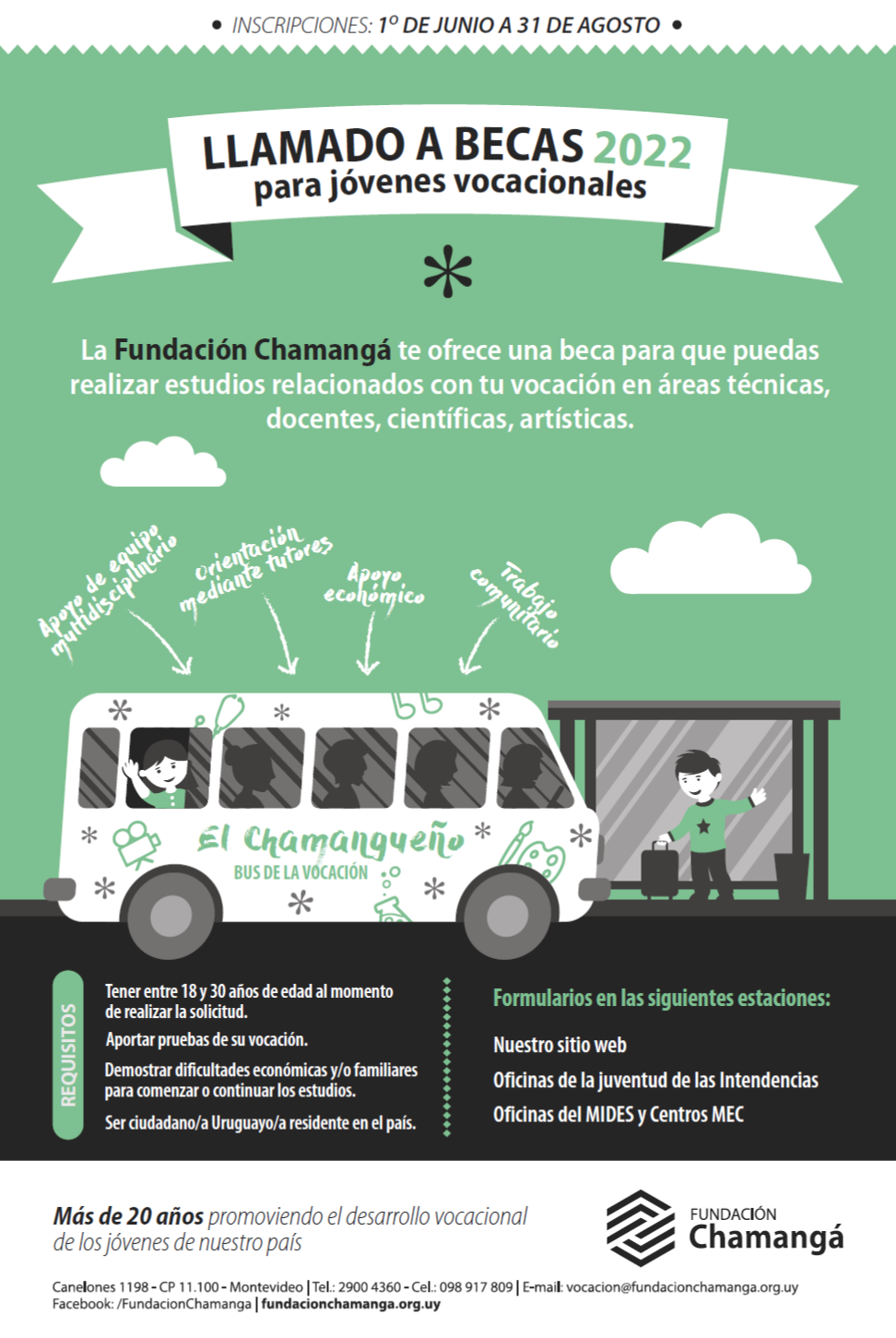 Convocatoria Becas Fundación Chamangá 2022 - Centro Universitario de Rivera - CENUR Noreste - UdelaR